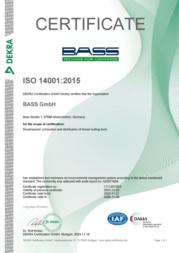 Sustainability - BASS GmbH